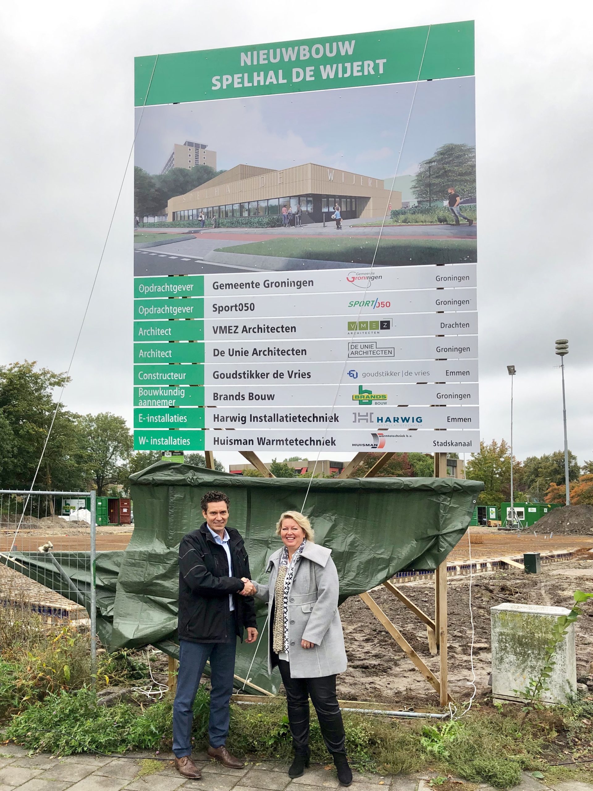 De bouw van Spelhal de Wijert is officieel gestart - DE UNIE ARCHITECTEN